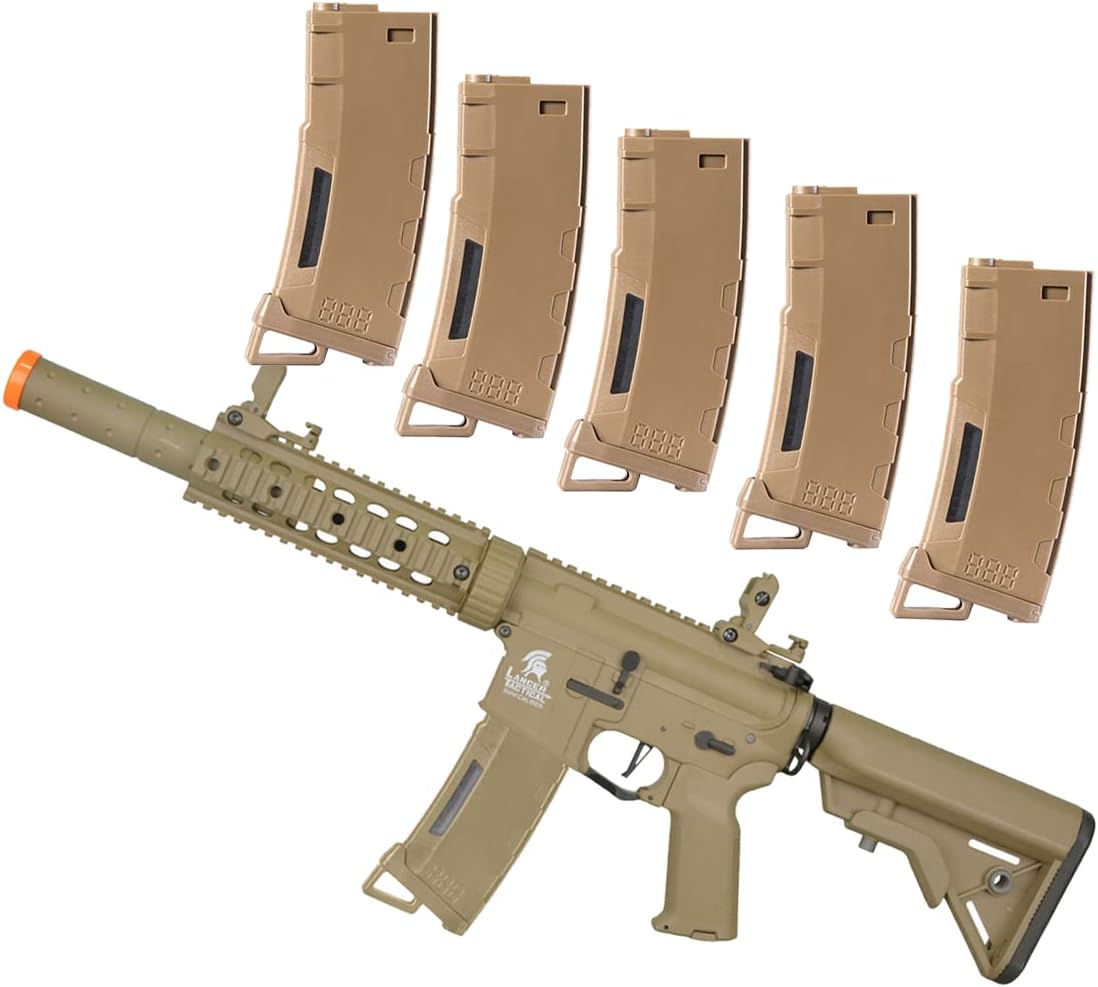 Five Extra 130 Rounds Mid-Cap Airsoft Magazine (5 Pack)