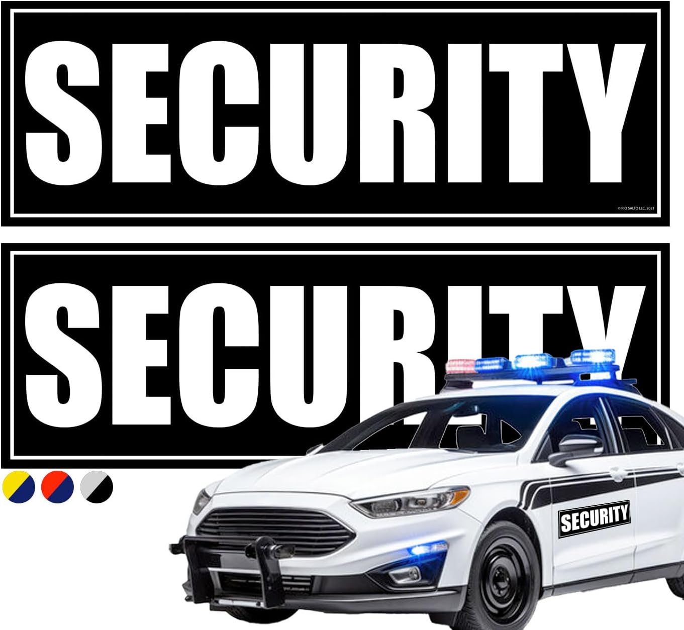 Amazon.com: 2 Pack (18×6") Heavy Duty Security Officers Magnetic Signs ...