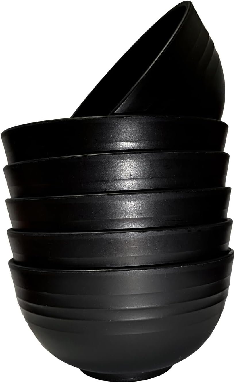 Hobein Unbreakable Large Cereal Bowls - 24 OZ Plastic Lightweight Bowl ...