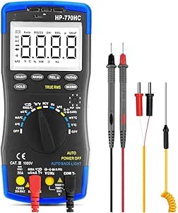 Amazon.com: XDCHLK Digital Auto Range Multimeter AC Voltage Meter ...