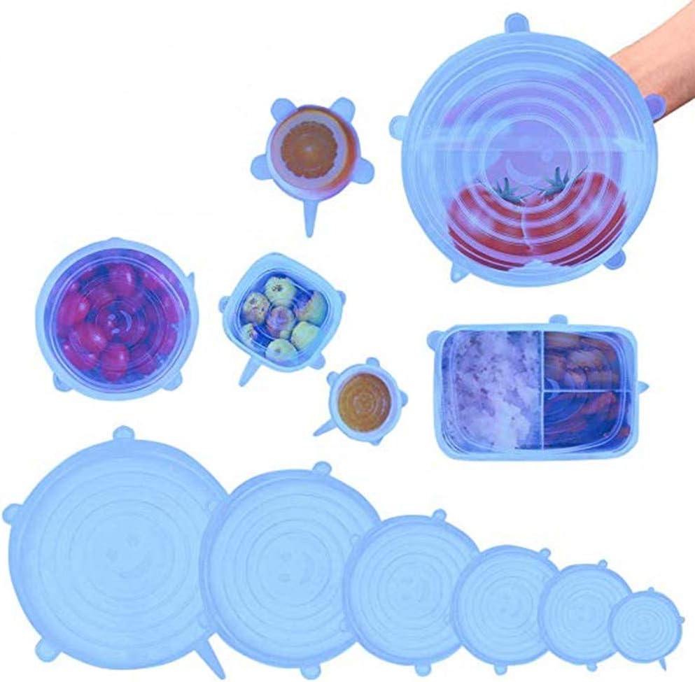 Amazon.com: Silicone Lids Upgraded Stretch Lids Reusable Food Cover ...