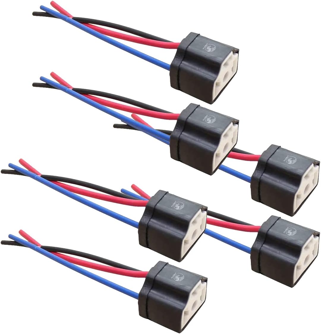 Amazon.com: Pack of 6 - Car Socket Xenon LED Light Bulb Truck Headlight ...