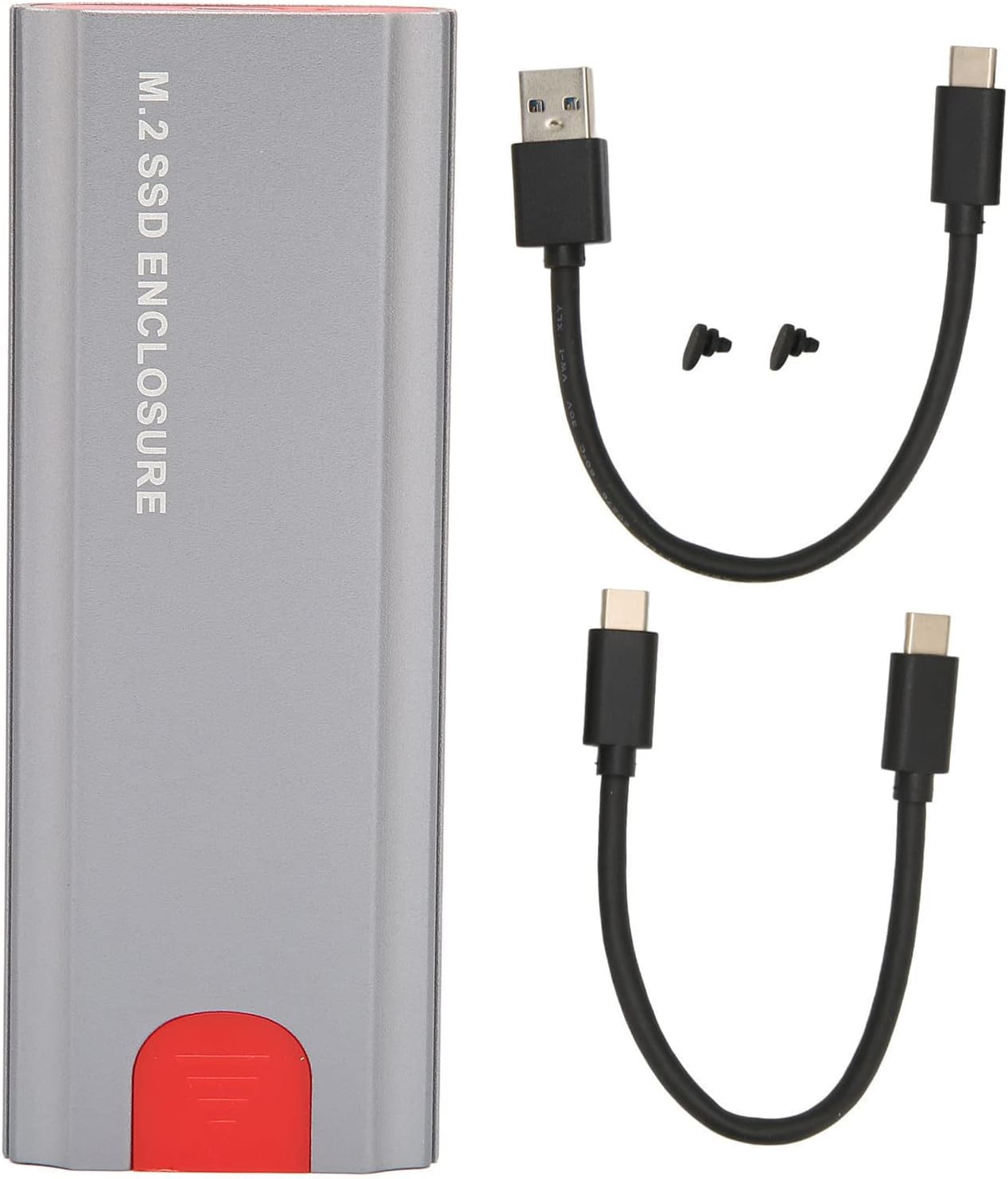 M.2 NVMe SSD Enclosure, USB3.1 Gen2 Type C M.2 PCIe NVMe M Key SSD ...