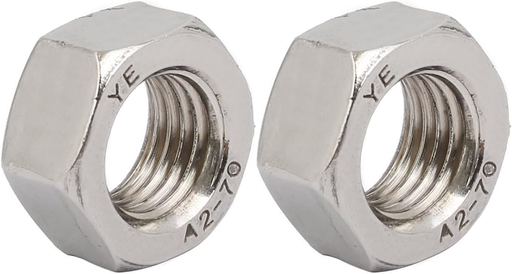Amazon.com: uxcell 2pcs M16 x 2mm Pitch Metric Thread 304 Stainless ...