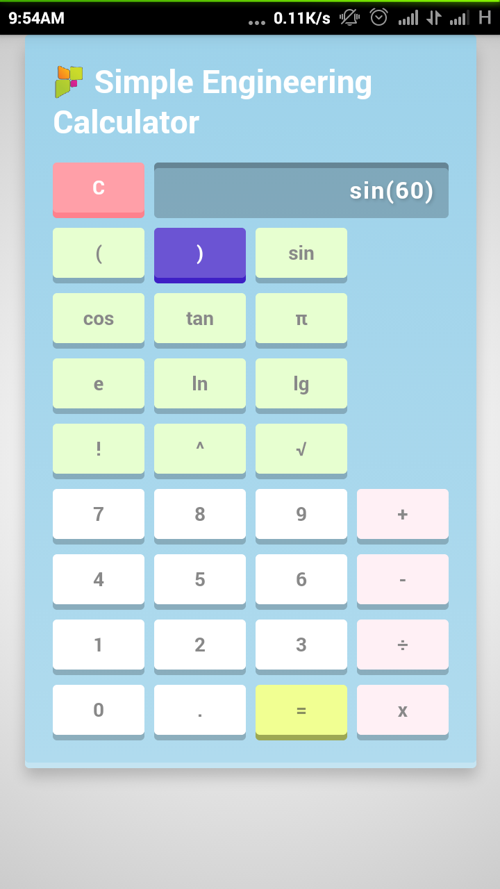 Simple Engineering Calculator - App on Amazon Appstore