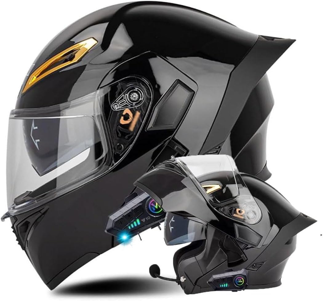 Amazon.com: Motocross Bluetooth Helmets, Modular Full Face Motorcycle ...