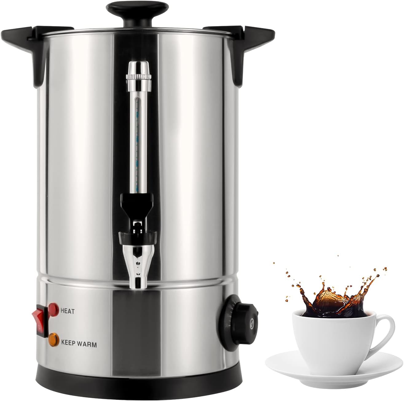 Amazon.com: Resfirme Coffee Urn,8L 50 Cup Coffee Maker 304 Stainless ...