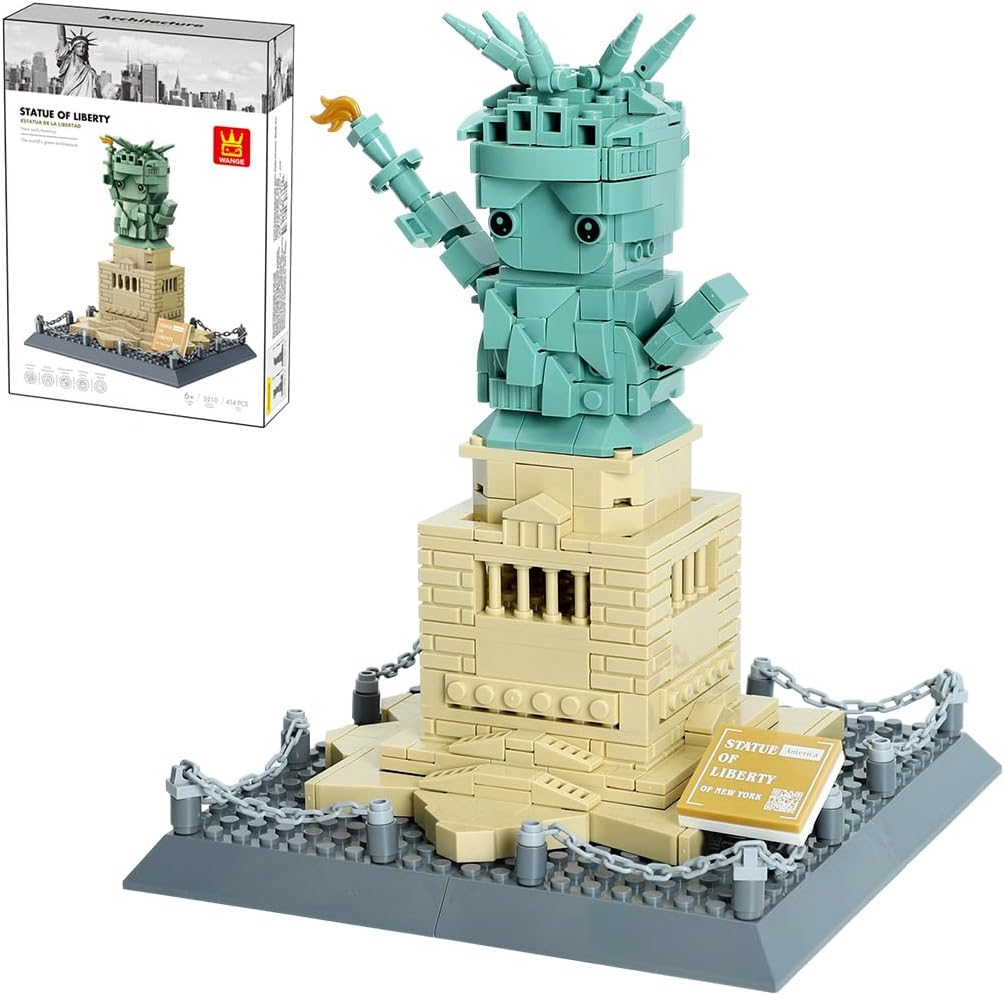 Amazon.com: Peppsky Statue of Liberty Building Block Set,New York's ...