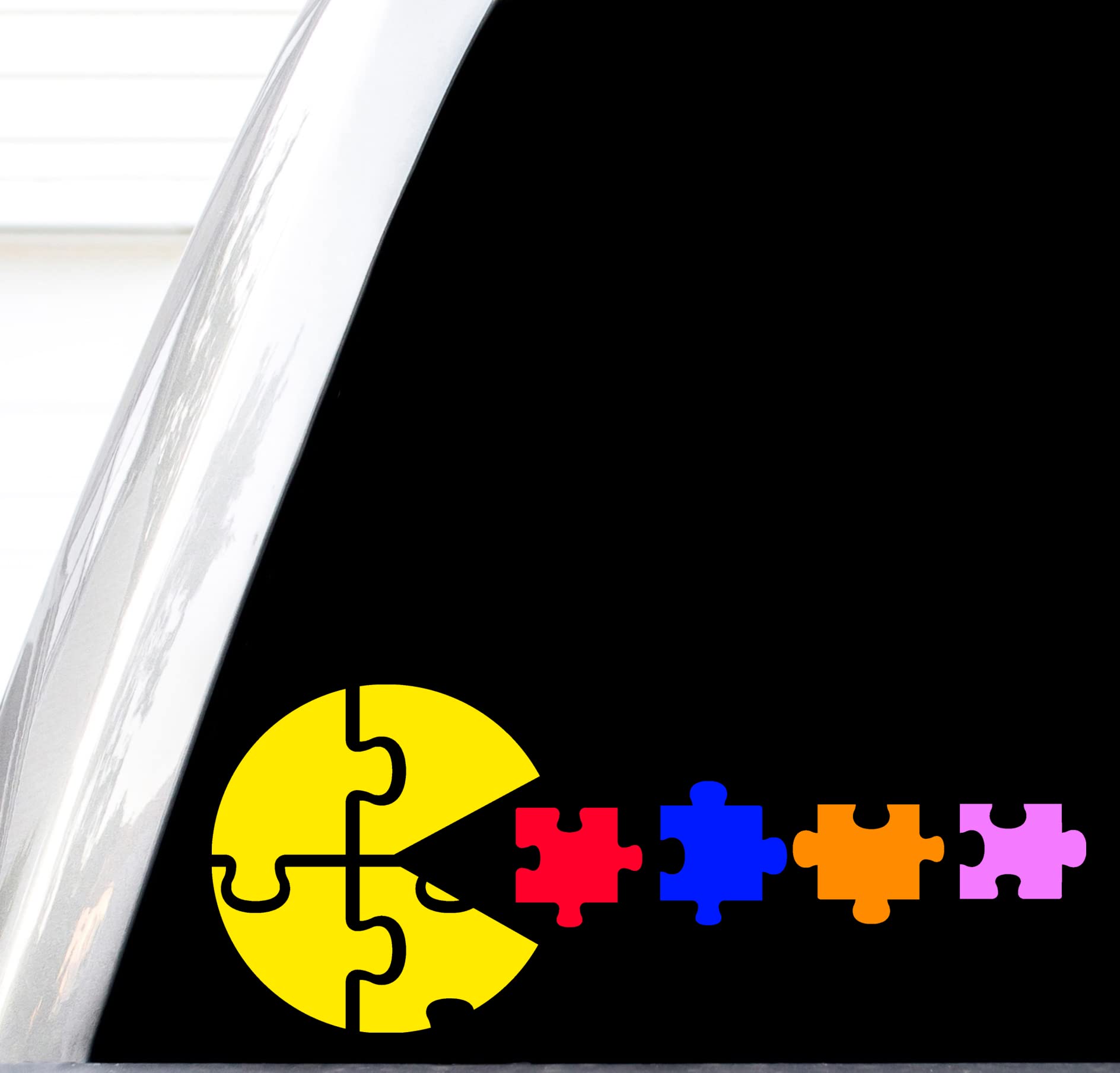 Amazon.com: Pacman Autism Awareness Decal, Retro Video Game Shirts ...