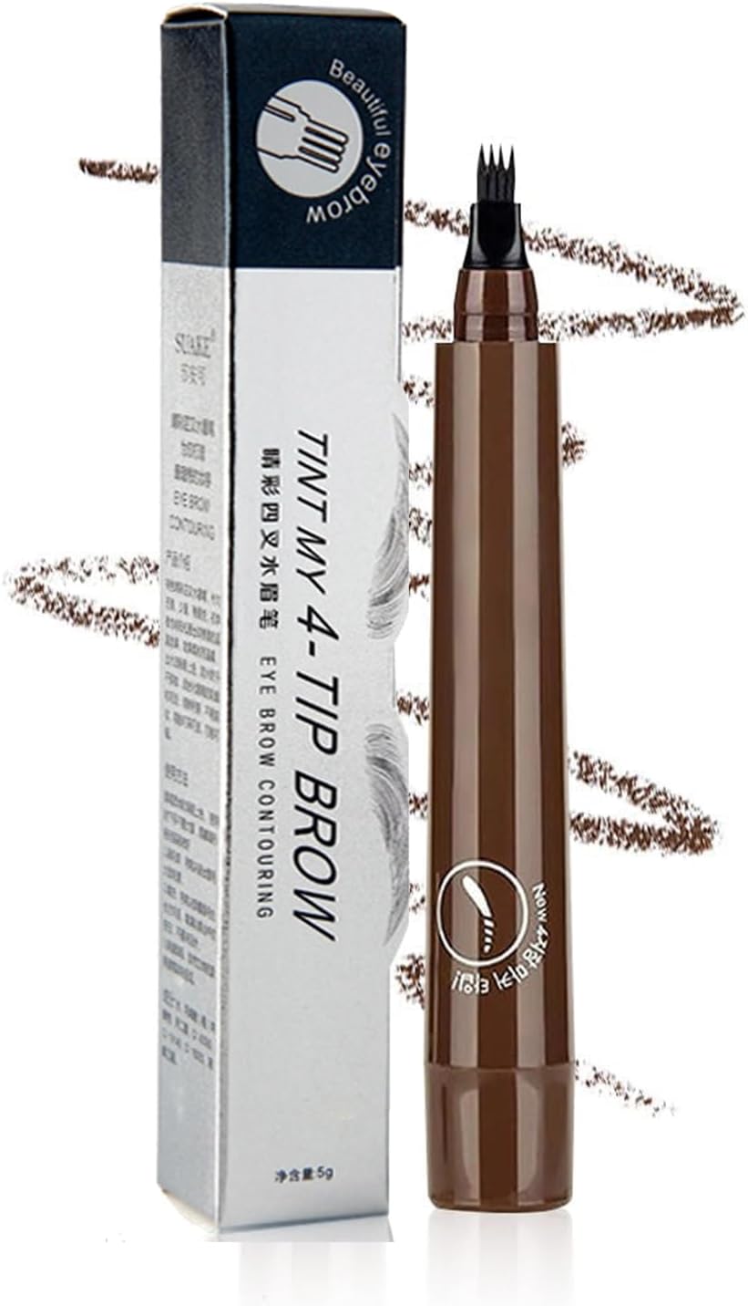Amazon.com : Magic Eyebrow Pencil 4 Tipped Precise Brow Pen Upgraded 3D ...