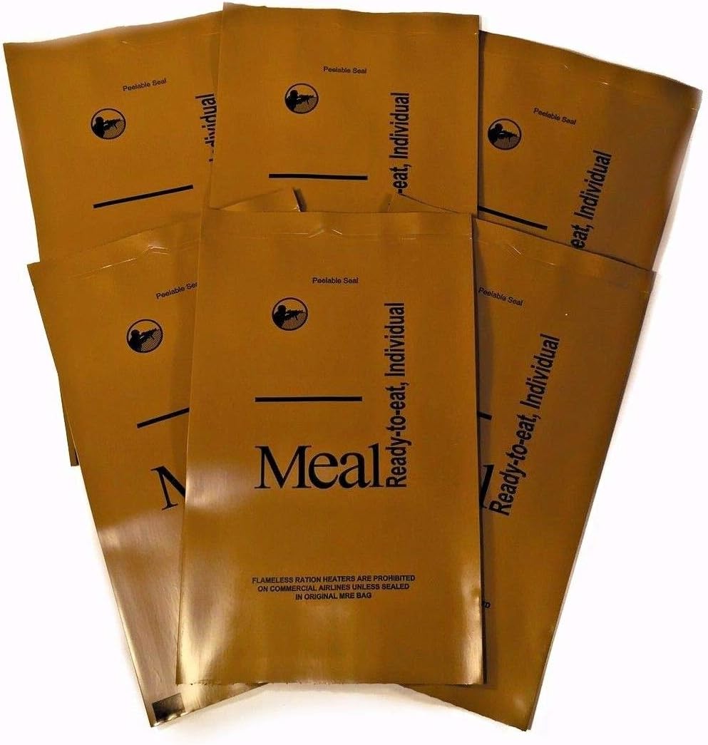 Amazon.com : Military Surplus Unused Empty MRE Brown Bags : Sports ...