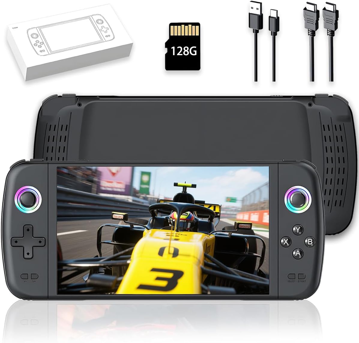 Amazon.com: M27 Retro Handheld Game Console,7-inch IPS Screen Portable ...