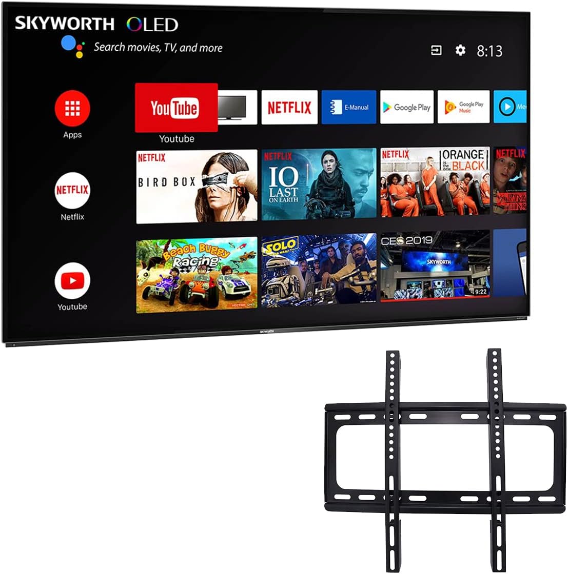 Amazon.com: Skyworth 55-Inch OLED Series 4K 120Hz HDR Android Smart ...