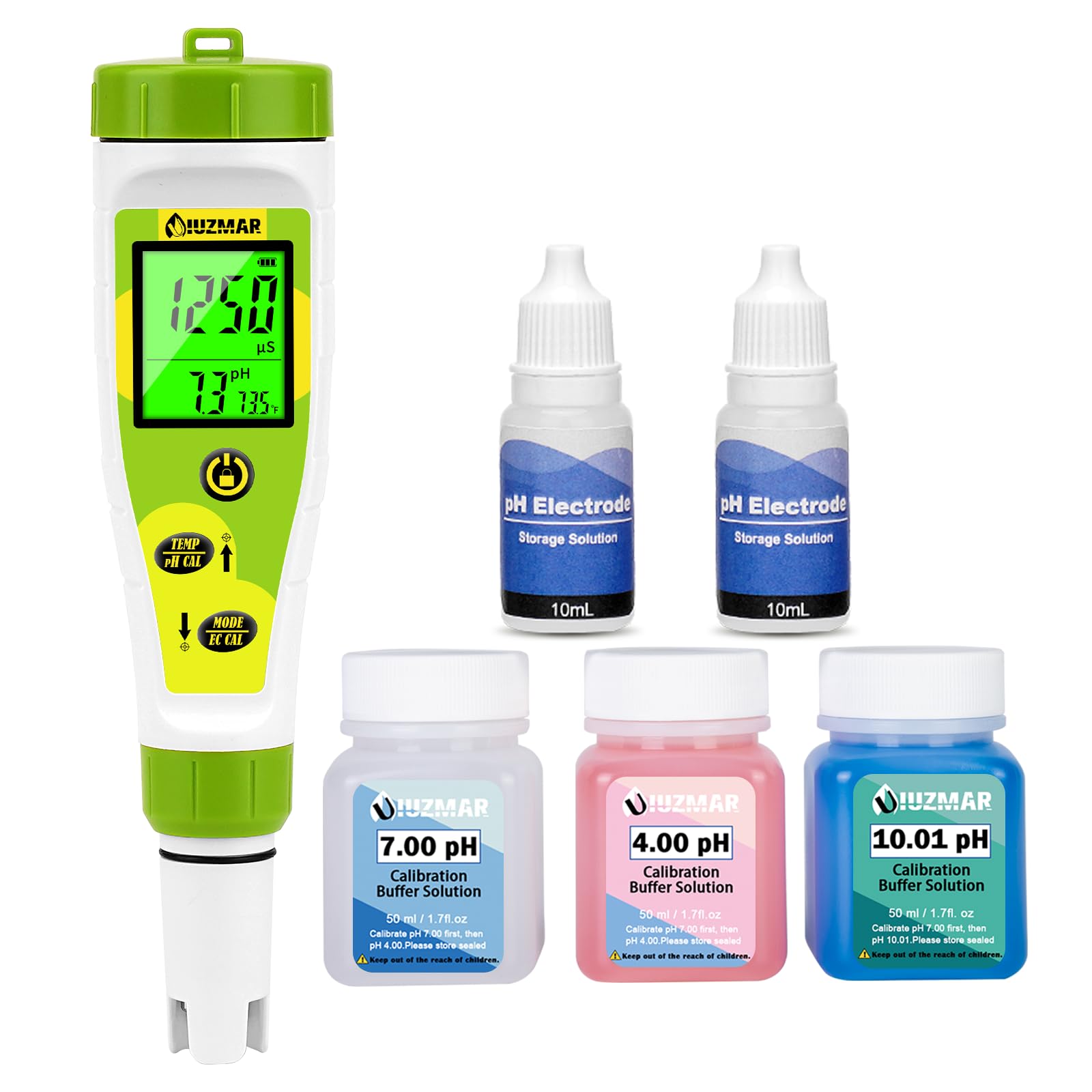 pH EC Meter for Water Hydroponics PPM and pH Meter for Nutrients ...