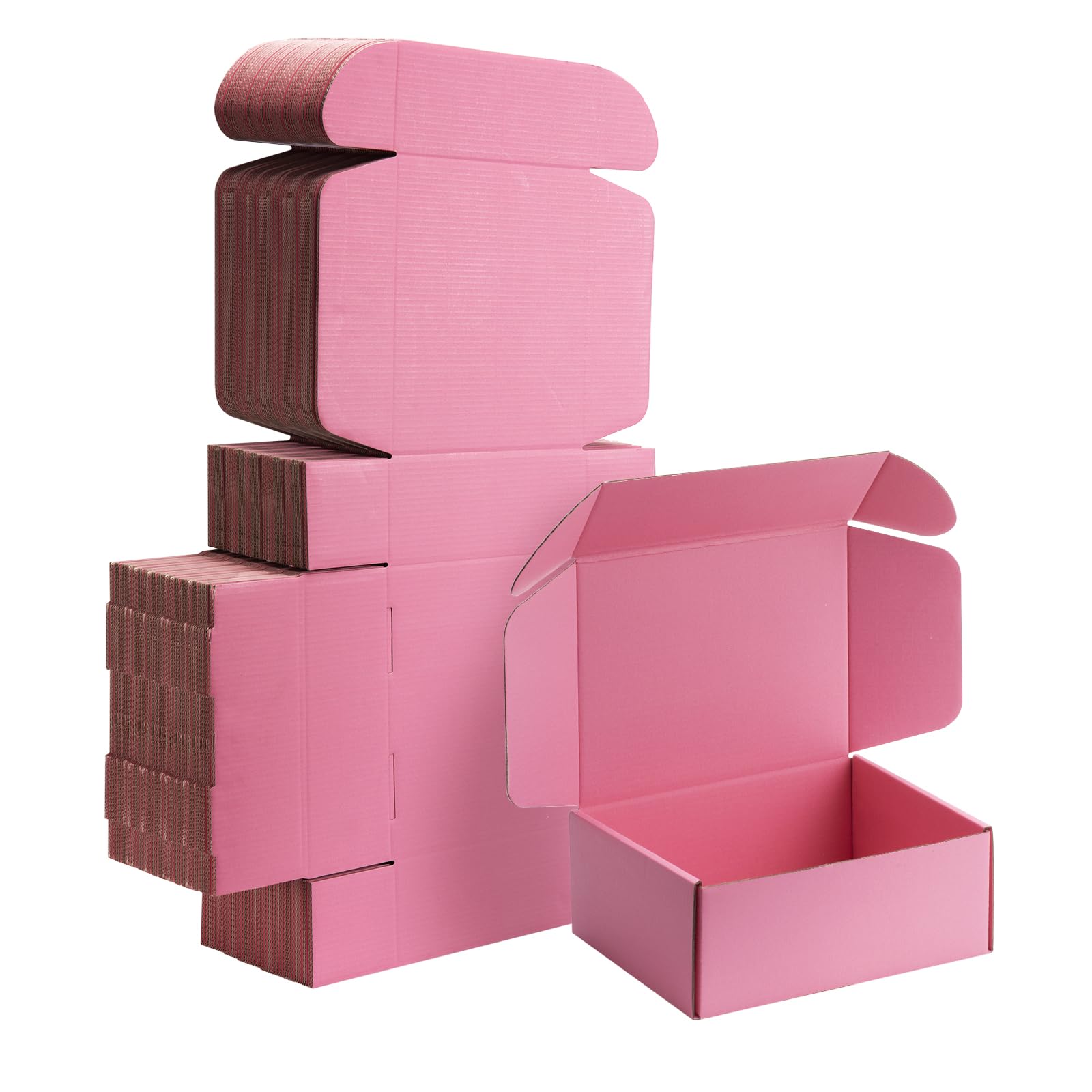 Snapklik.com : Yidomto 8x6x3 Pink Small Shipping Boxes - 25 Pack ...