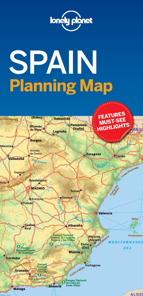 Spain Planning Map: Lonely Planet: 9781787014527: Amazon.com: Books