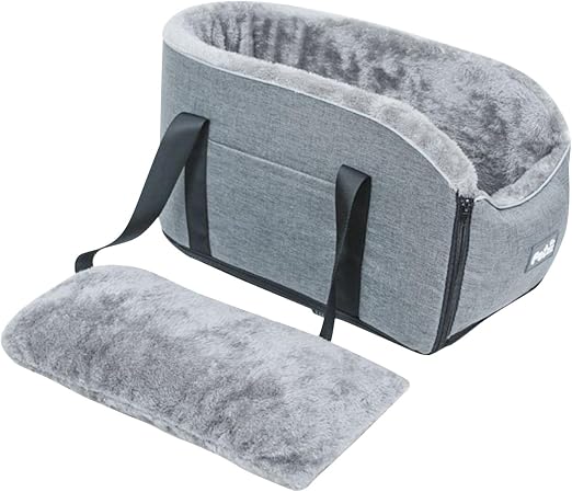 Teksome Armrest Small Dog Car Travel Console Seat - Dog Booster Seat ...