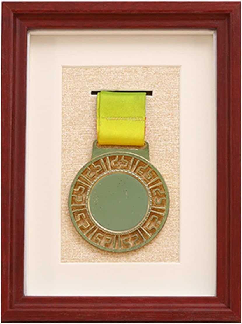 12.7x17.8cm, Medal Display Frame, Single Medal Display Case, Solid Wood ...