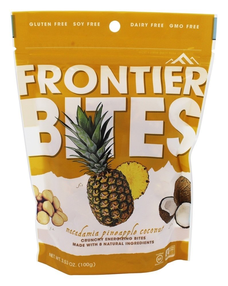Amazon.com: FRONTIER BITES Macadamia Pineapple Coconut Bites, 3.53 OZ