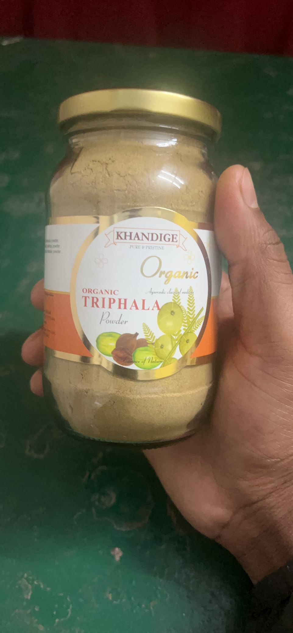 Khandige Organic Triphala Powder (Amla,Harad,Baheda) |Triphala Churna ...