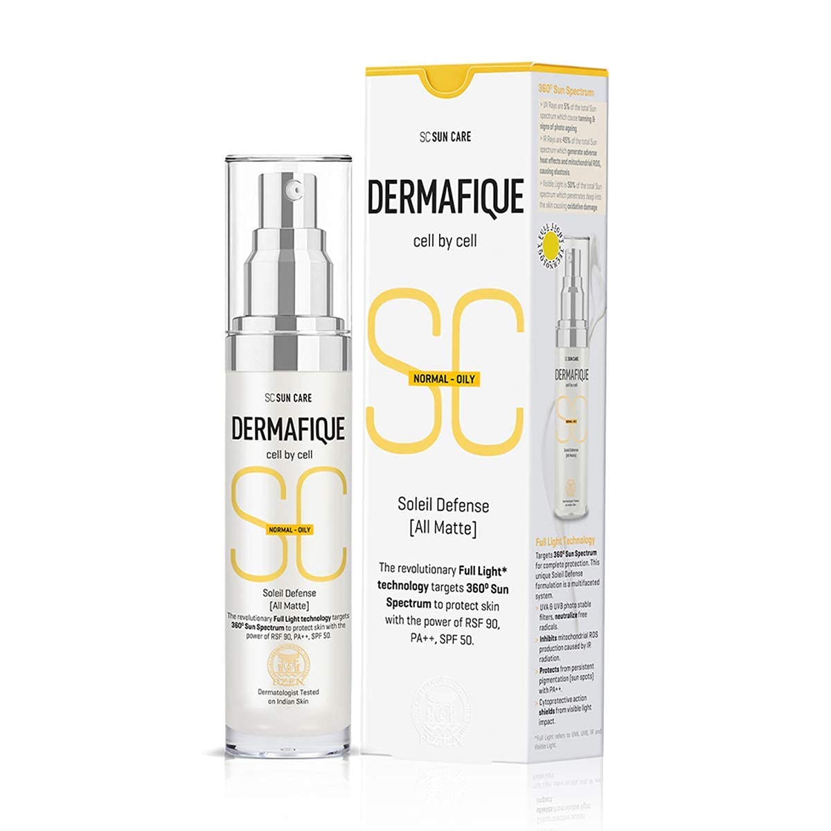 Amazon.com: Soleil All Matte Sunscreen Cream with SPF 50, 30g - For ...