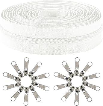Amazon.com: Discturnkey #10 Zippers Nylon Coil Zippers by The Yard Bulk ...