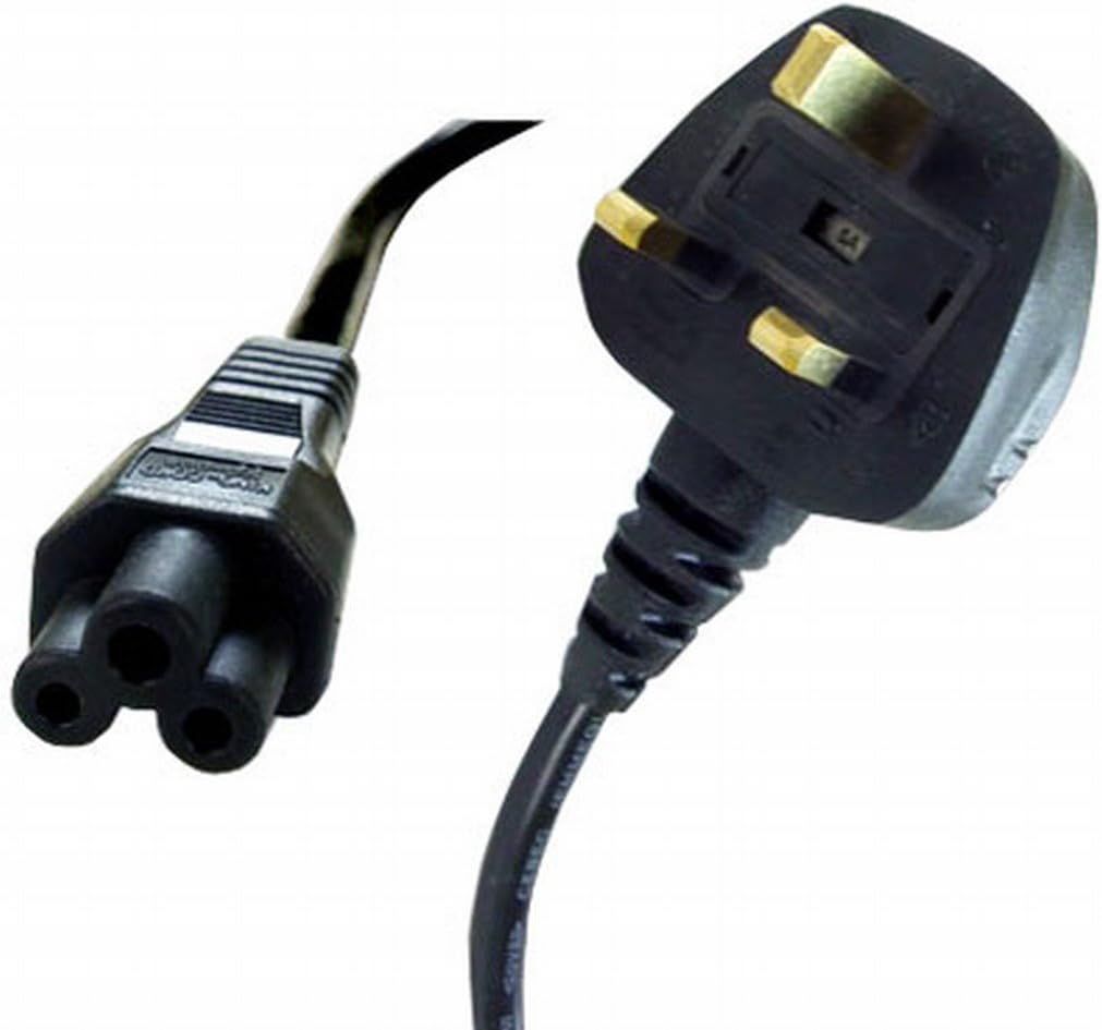 kenable Power Cord - UK Plug to C5 Clover Leaf CloverLeaf Lead 1m Cable ...