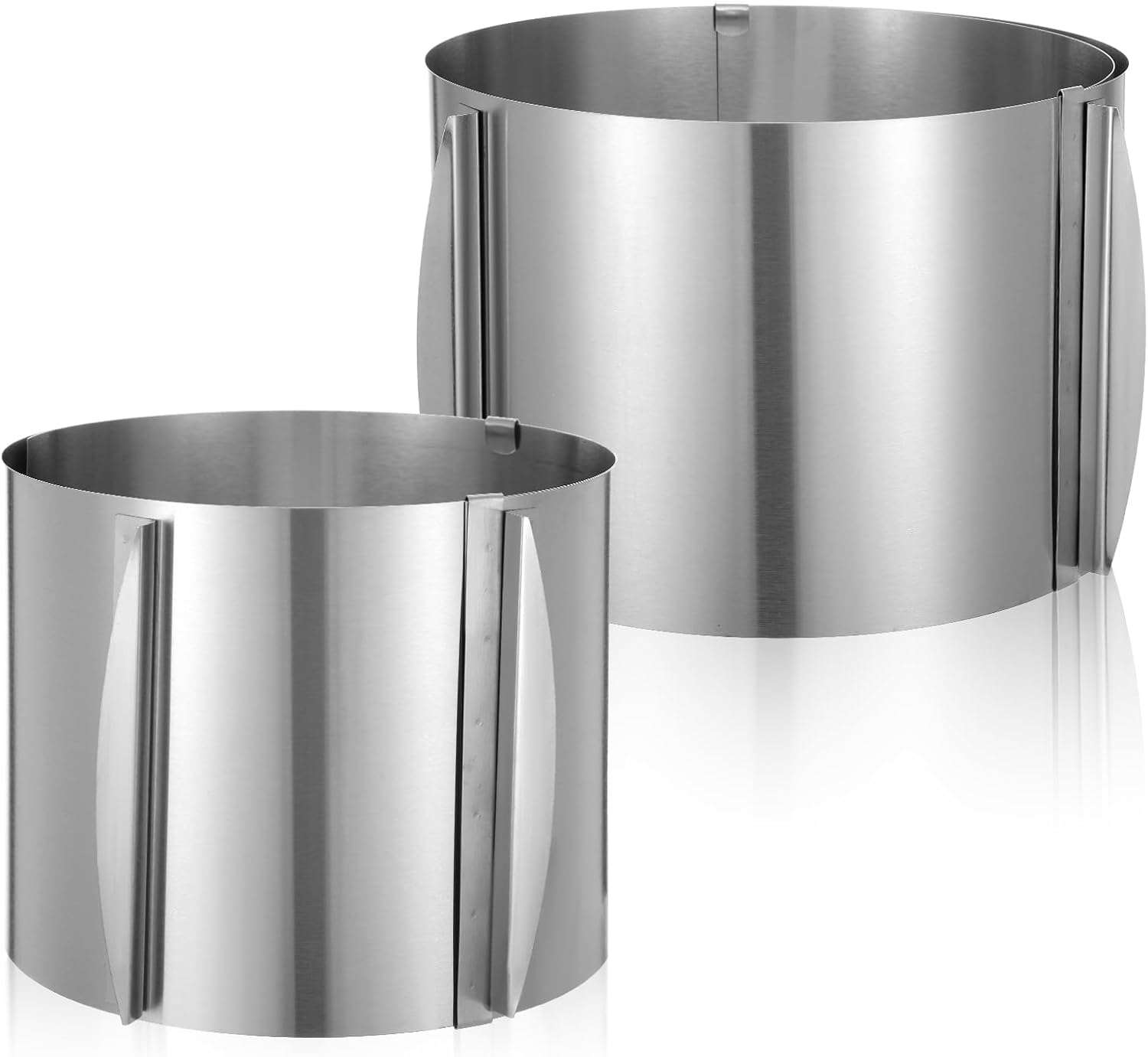 Amazon.com: JOUTYFOR 2 Pcs Cake Mold 15 cm High, 6 to 12'' Adjustable ...