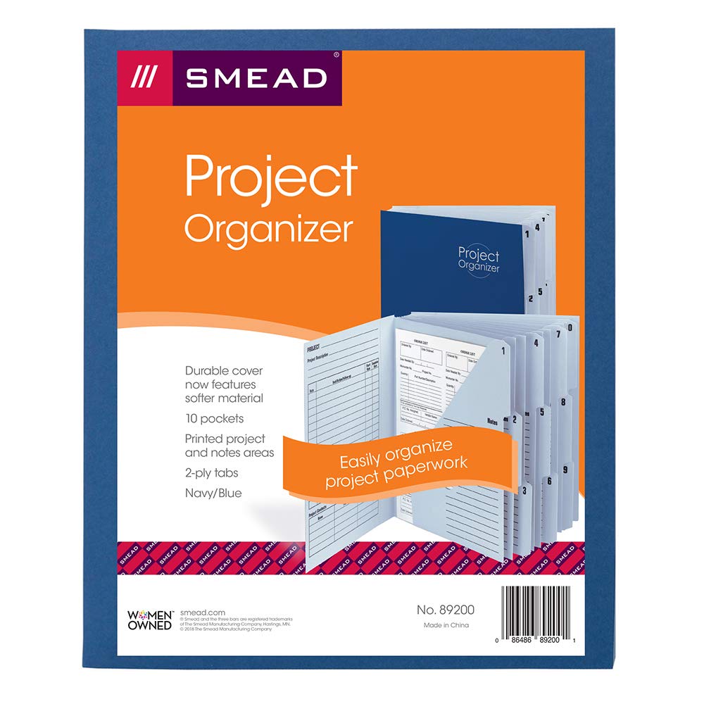 Snapklik.com : Smead Project Organizer, 10 Pockets, Closed Sides ...