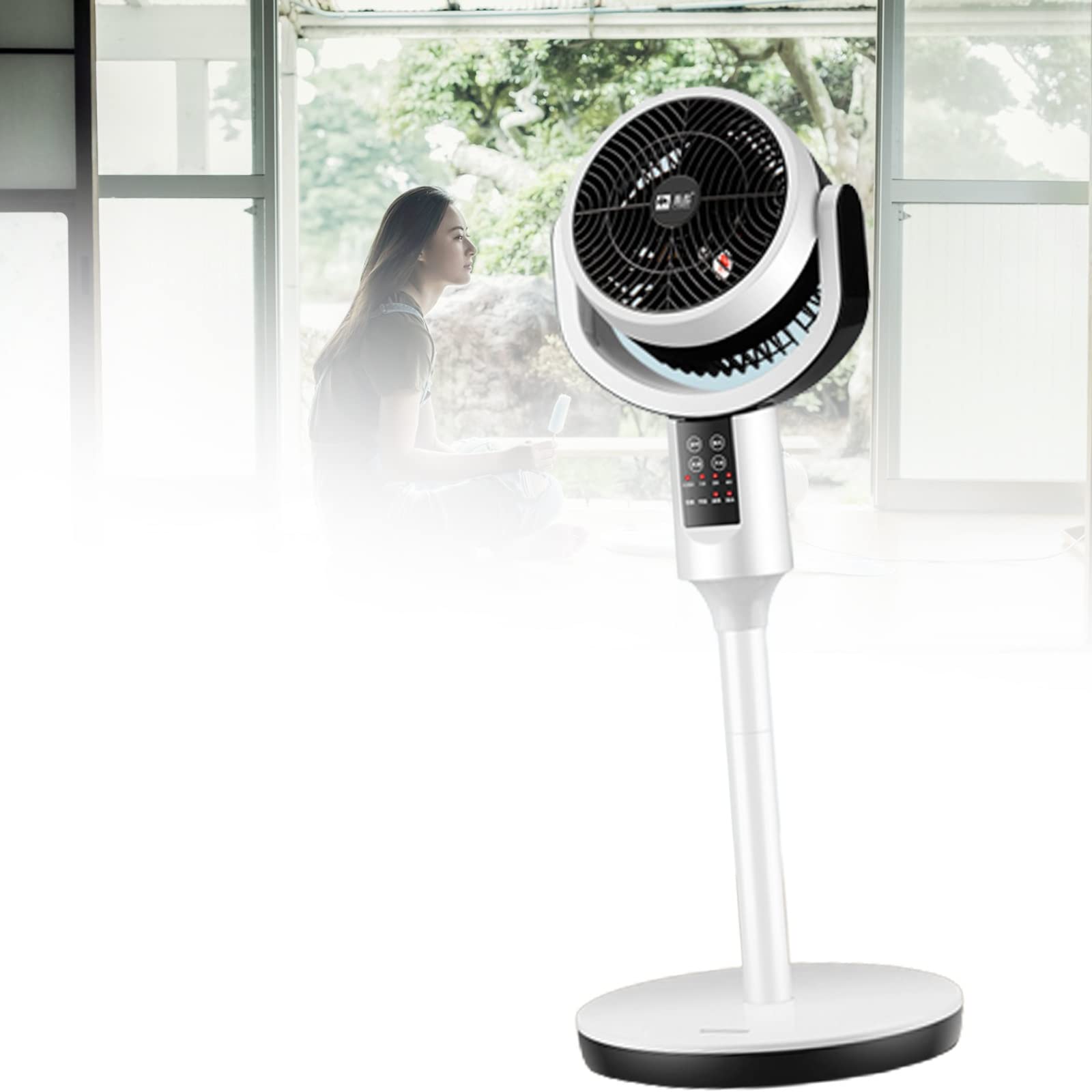 Buy Air Circulator Fan 45w Standing Oscillation Pedestal Fan with ...