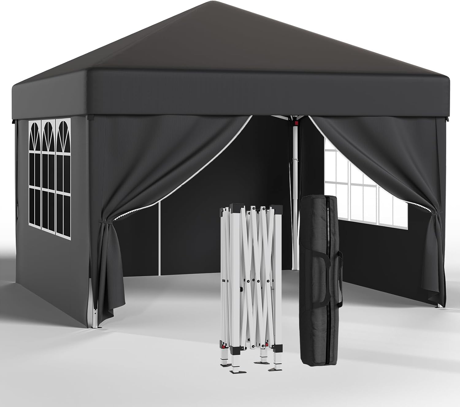 Amazon.de: JUMMICO Pavillon 3x3 Wasserdicht Stabil Winterfest Höhe ...