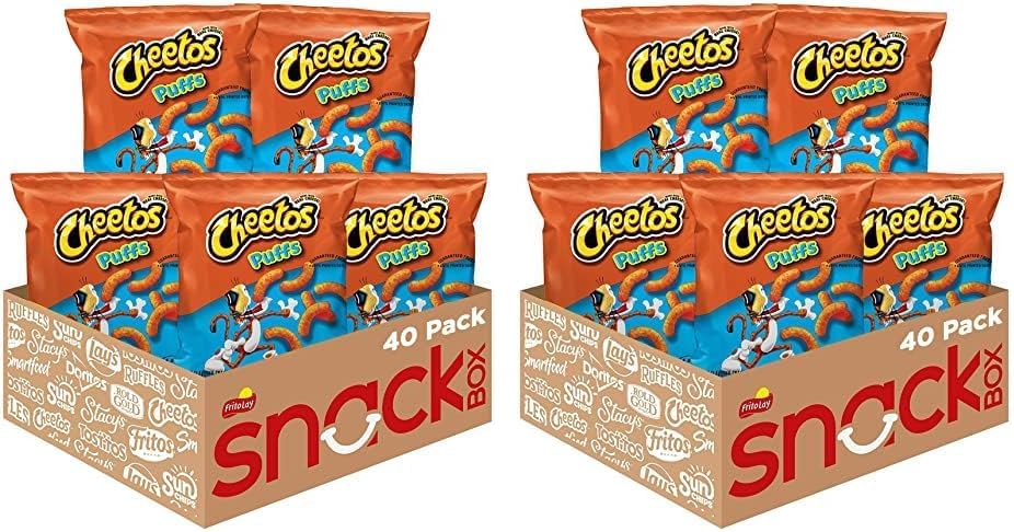 Amazon.com: Cheetos Puffs Cheese Flavored Snacks, 0.875 Ounce (Pack of 80)