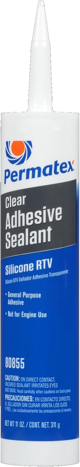 Amazon.com: Permatex 80855 Clear RTV Silicone Adhesive Sealant ...