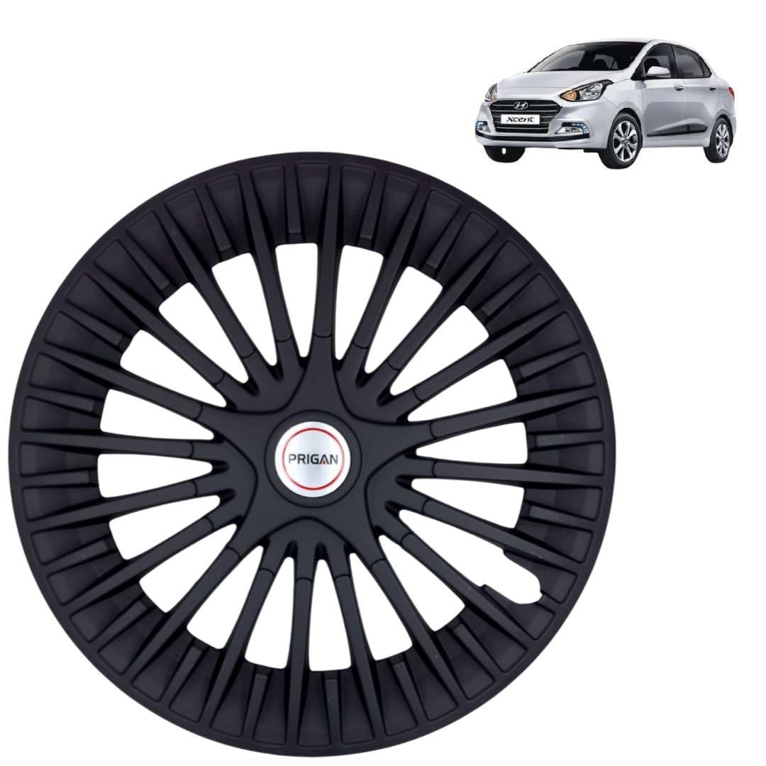 PRIGAN Wheel Cover for Hyundai XCENT 14 Inch Matte Black Wheel Cap ...