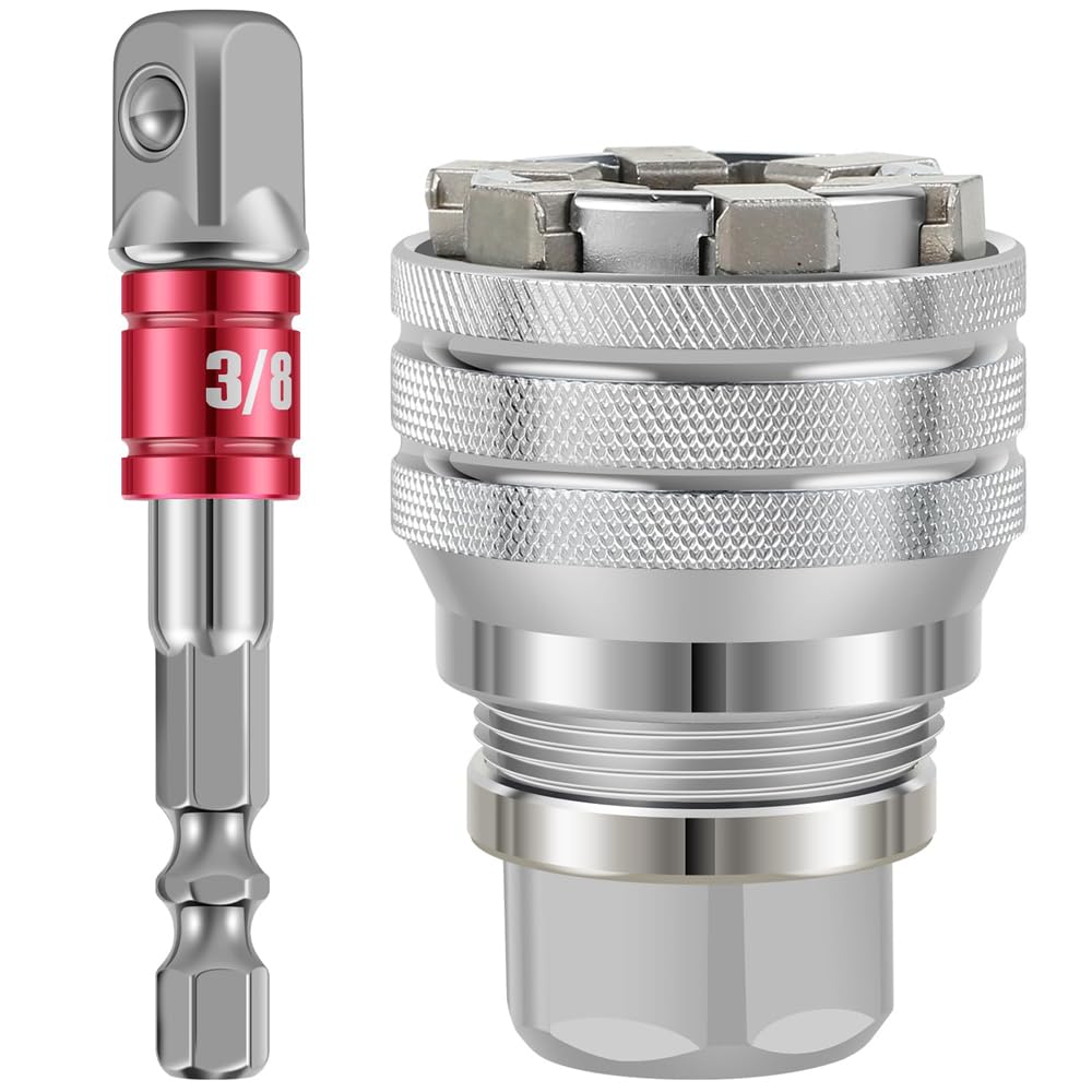 Prinaight Universal Adjustable Socket Wrench for Standard Metric 10 ...