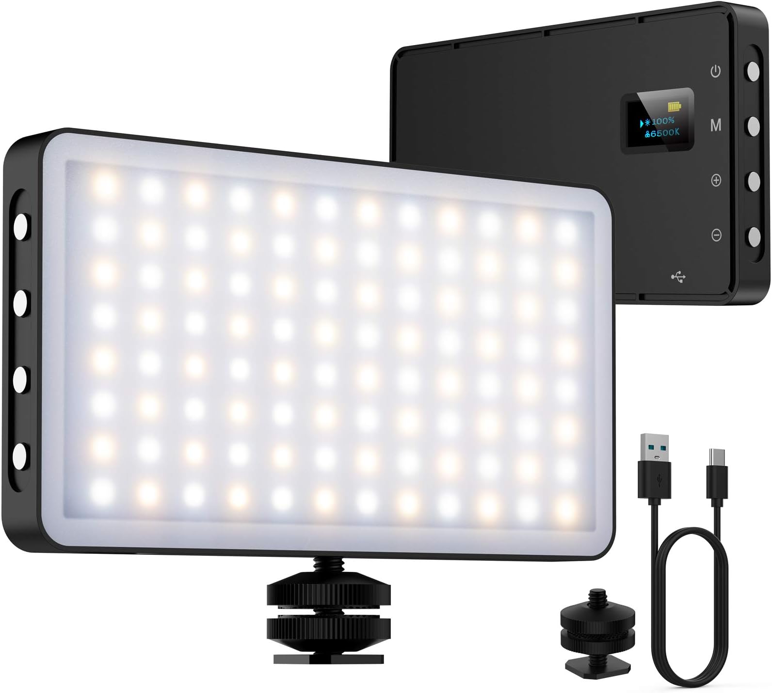 NinkBox LED Video Licht Videoleuchte Kamera 96 dimmbare LEDs 3000K ...
