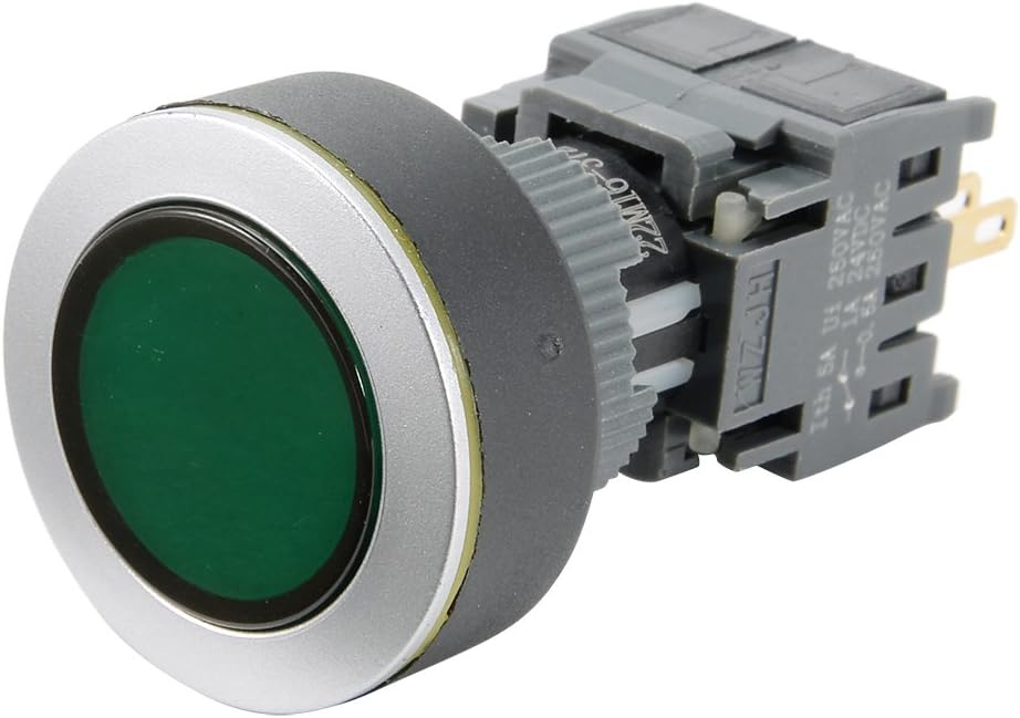 Amazon.com: Aexit DC 24V Control electrical Green Light SPDT 1NO+1NC ...