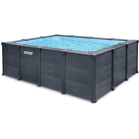 Intex 26396NP - Piscina Graphite Gray Panel Rettangolare, con Pompa ...