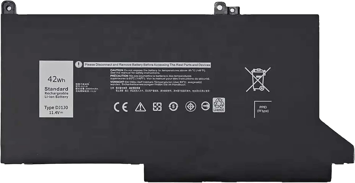 Amazon.com: JGTM DJ1J0 42Wh Laptop Battery for Dell Latitude 7000 ...