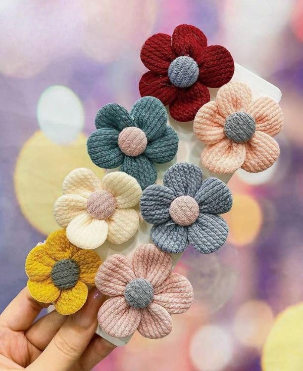 Buy Plenteous Hair pin for Kid's Korean Fashion New Fabric Flower Hair ...