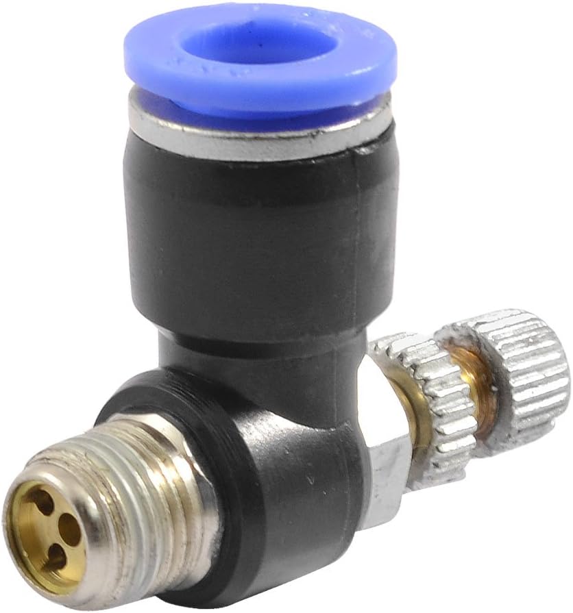 Amazon.com: Uxcell 9mm Threaded 8mm One Touch Tube Speed Control Valve ...