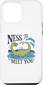 Amazon.com: iPhone 14 Pro Max Loch Ness Monster Pun, Ness To. Meet You, Cryptid Nessie Case ...