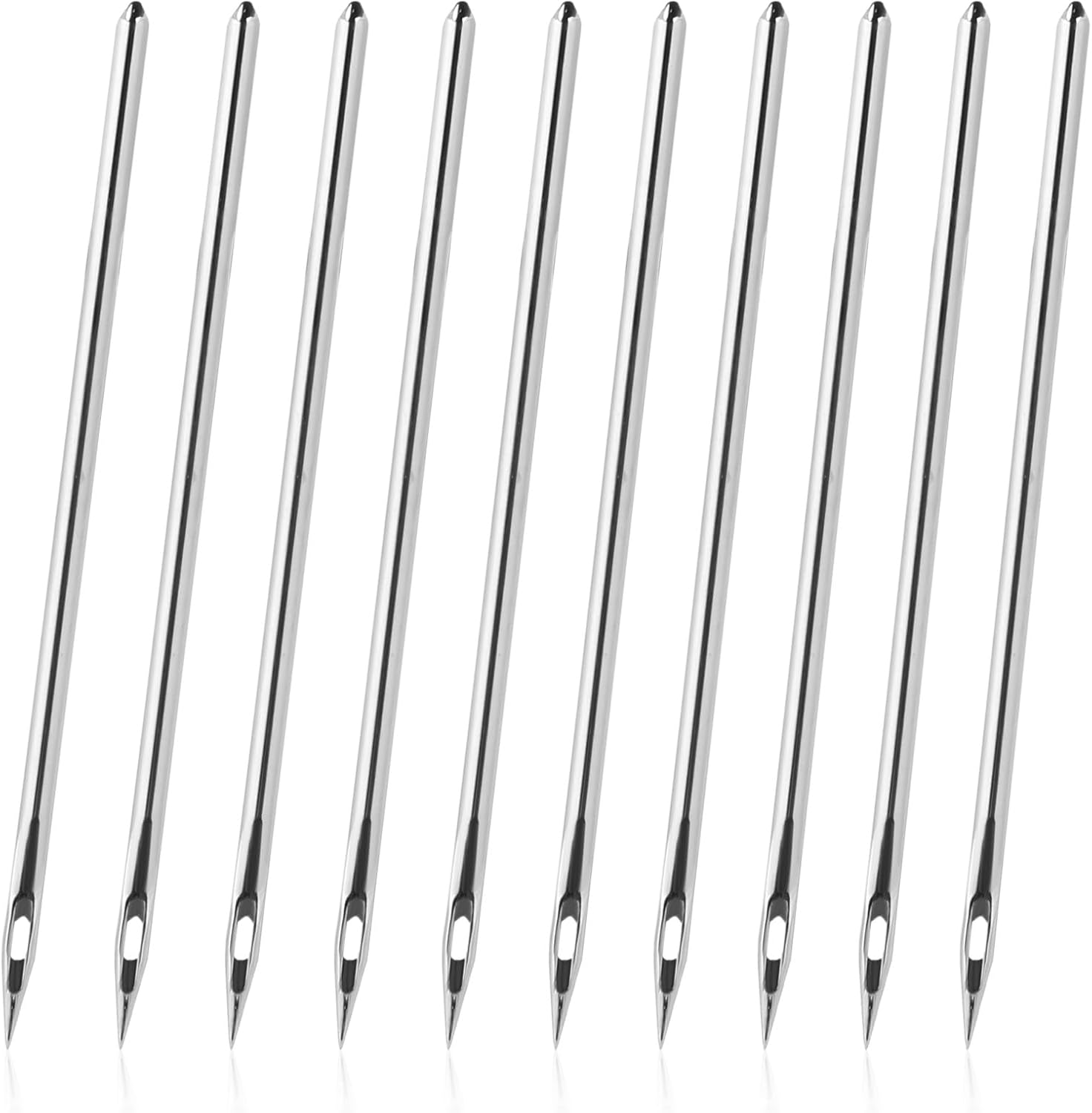 Amazon.com: 10 Pcs Canvas Leather Sewing Awl Needle Round Hole Hand ...