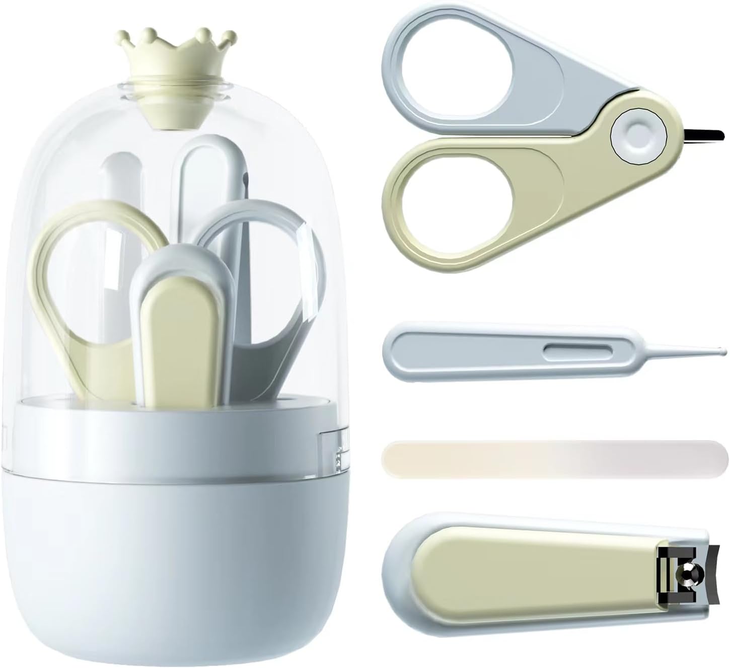 Amazon.com: GLOVAL BABY Baby Nail Kit, Baby Manicure Kit and Pedicure ...