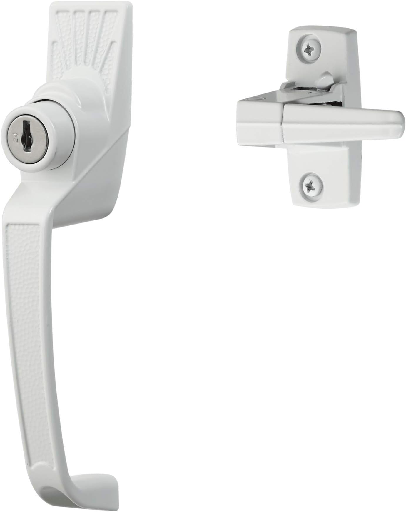 Ideal Security 12W Push Button Storm Door and Screen Door Handle with ...