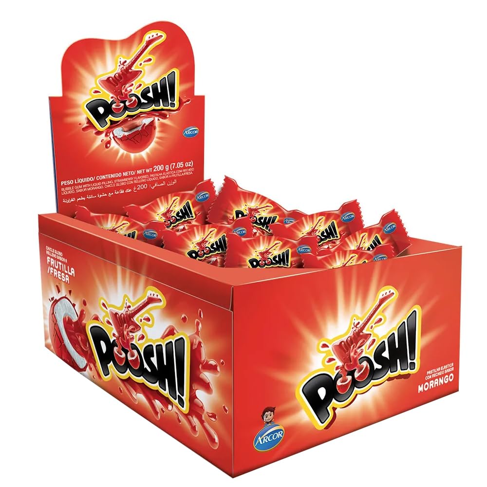 POOSH! - Bubble Gum Strawberry Flavor Filling (Pack of 40) : Amazon.co ...