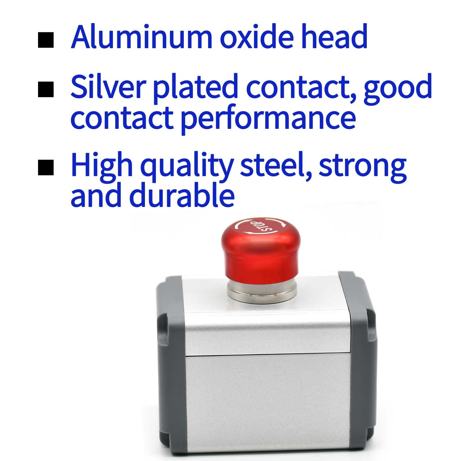 Snapklik.com : 16mm /0.63" Latching Emergency Stop Push Button Switch ...