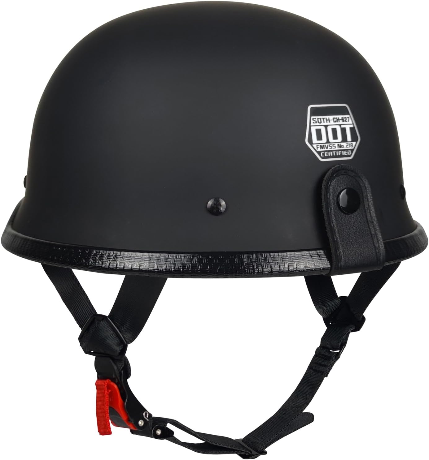 Amazon.com: German Style Motorycle Half Helmet, DOT Retro Men Heavy ...