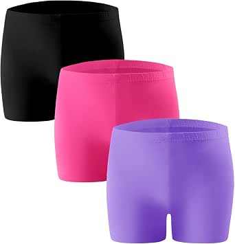 Amazon.com: JOCMIC 3 Pack Girls Bike Shorts Toddler Dance Shorts ...