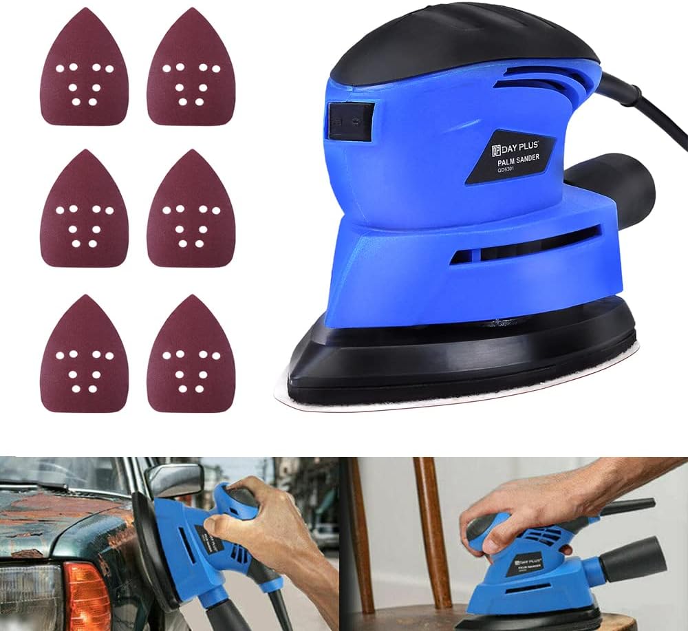 130W Detail Compact Palm Sander Random Orbital Sander 2000RPM Mouse ...
